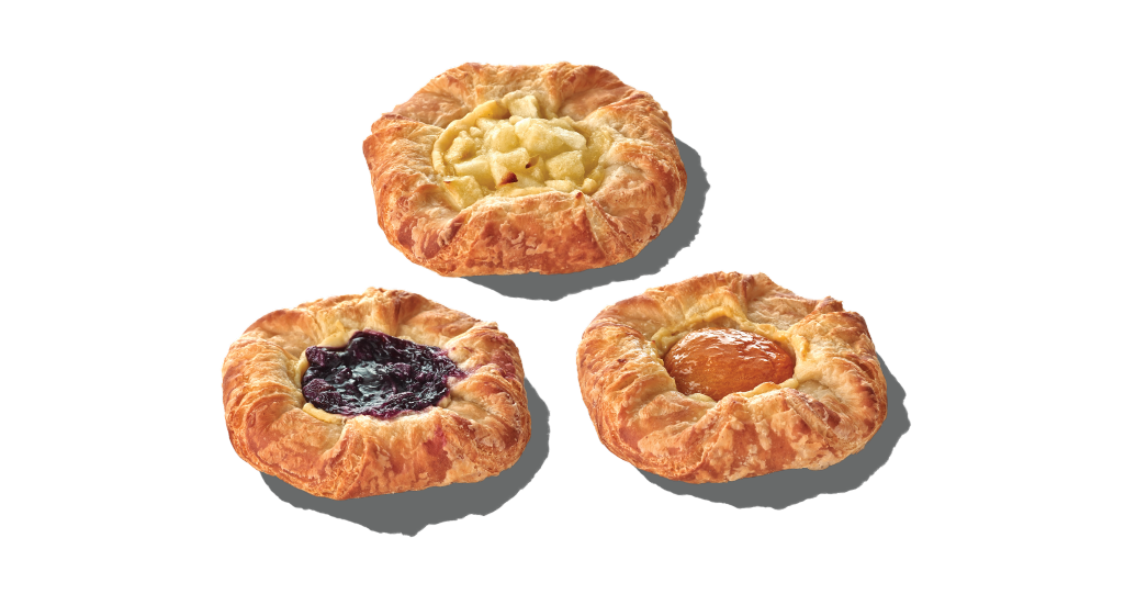 Unbaked Danish Mini Squares - Mixed (Qty 72) | Peerless Food Services